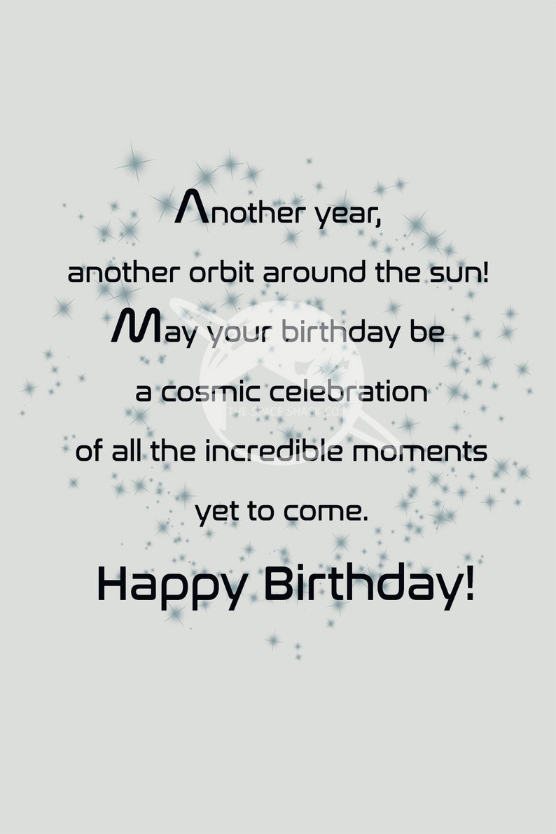 Astronaut Celebration, Astronaut Birthday, Space Theme Card, Instant ...