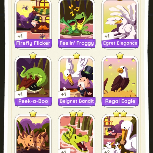 Monopoly Go Cards - Etsy