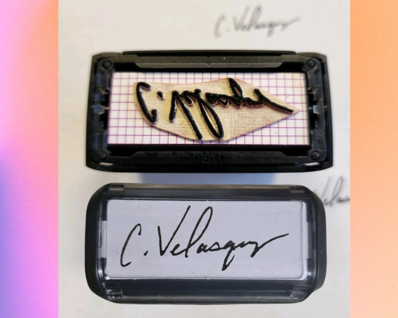 Self-inking Signature Stamp | Customizable Stamp With My Signature ...
