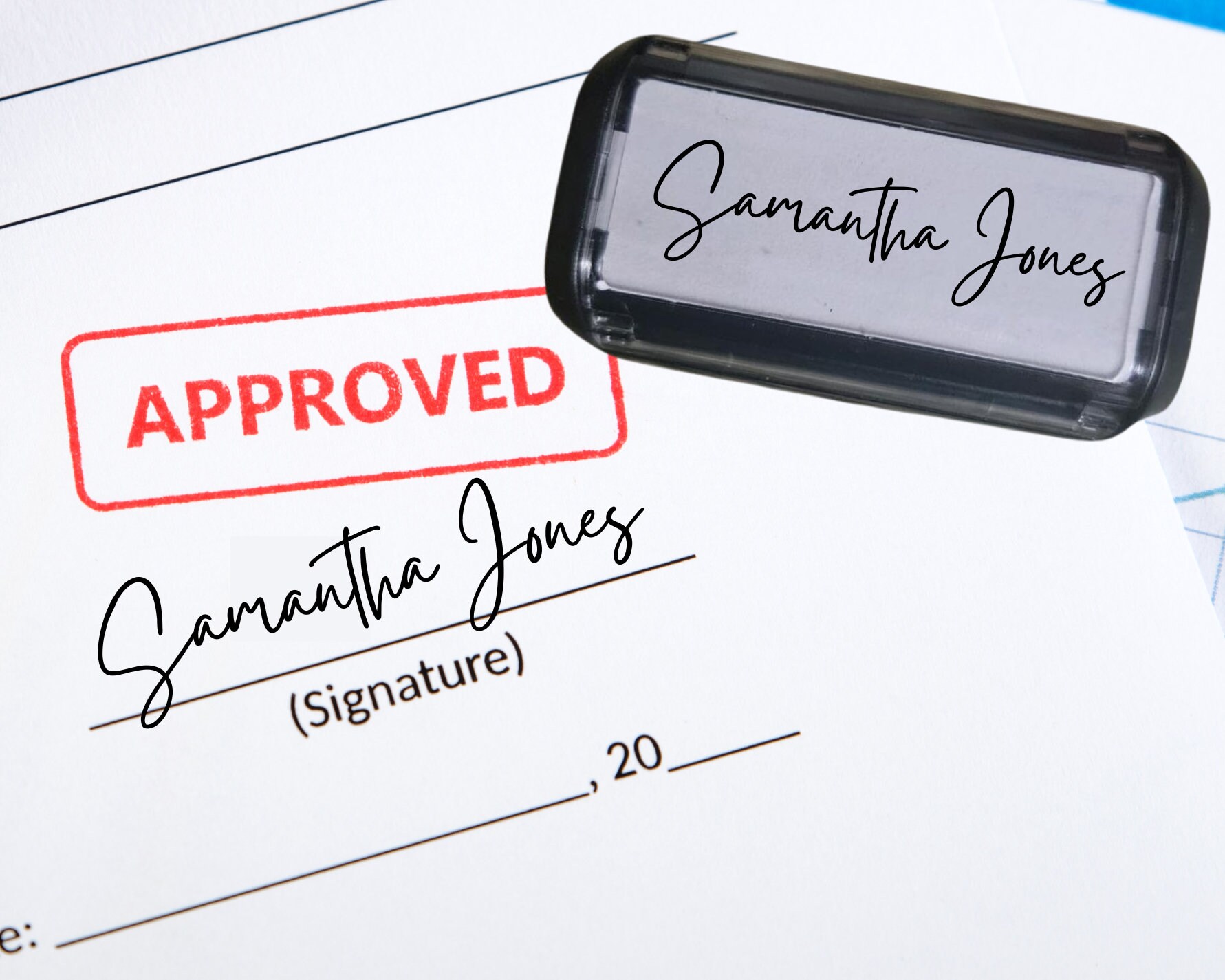 Self-inking Signature Stamp Customizable Stamp With My Signature Book ...