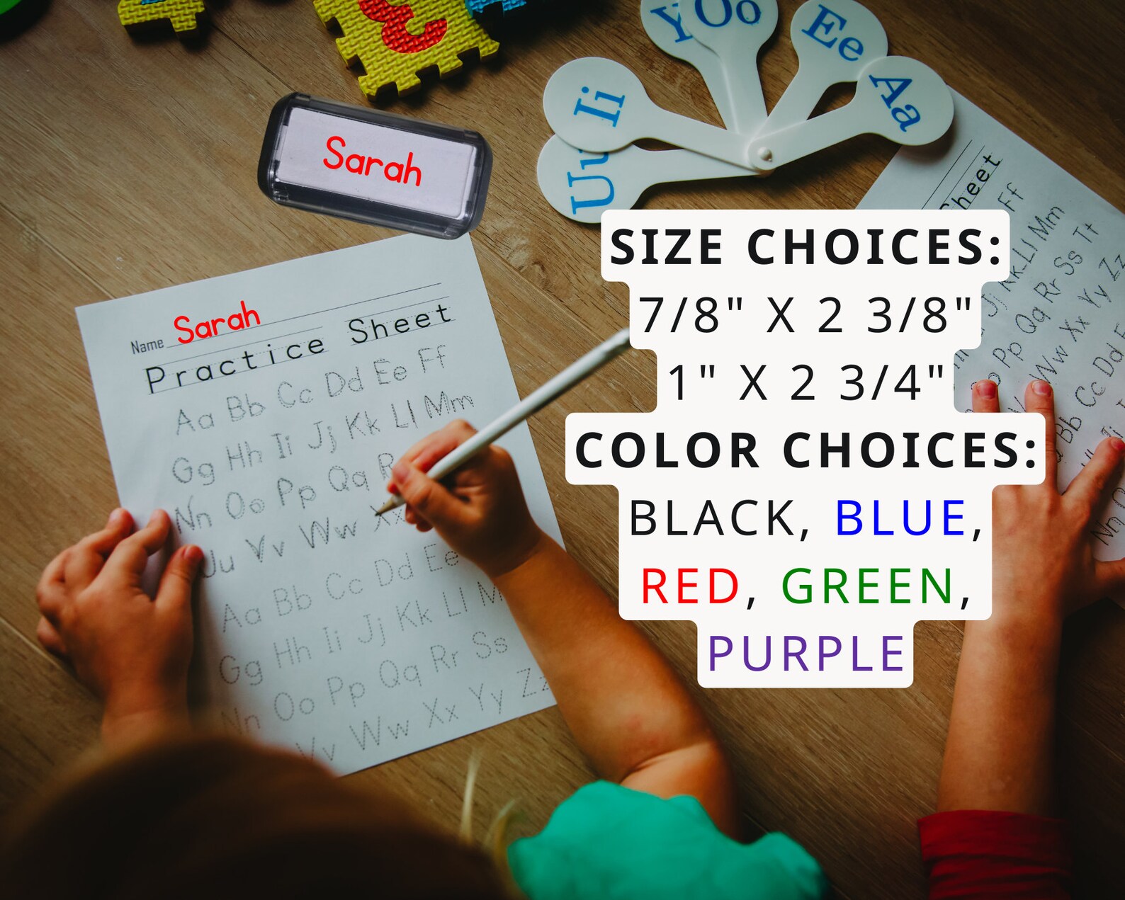 Personalized Kids Name Stamp | Name Stamp for Kids and Children | Stamp ...