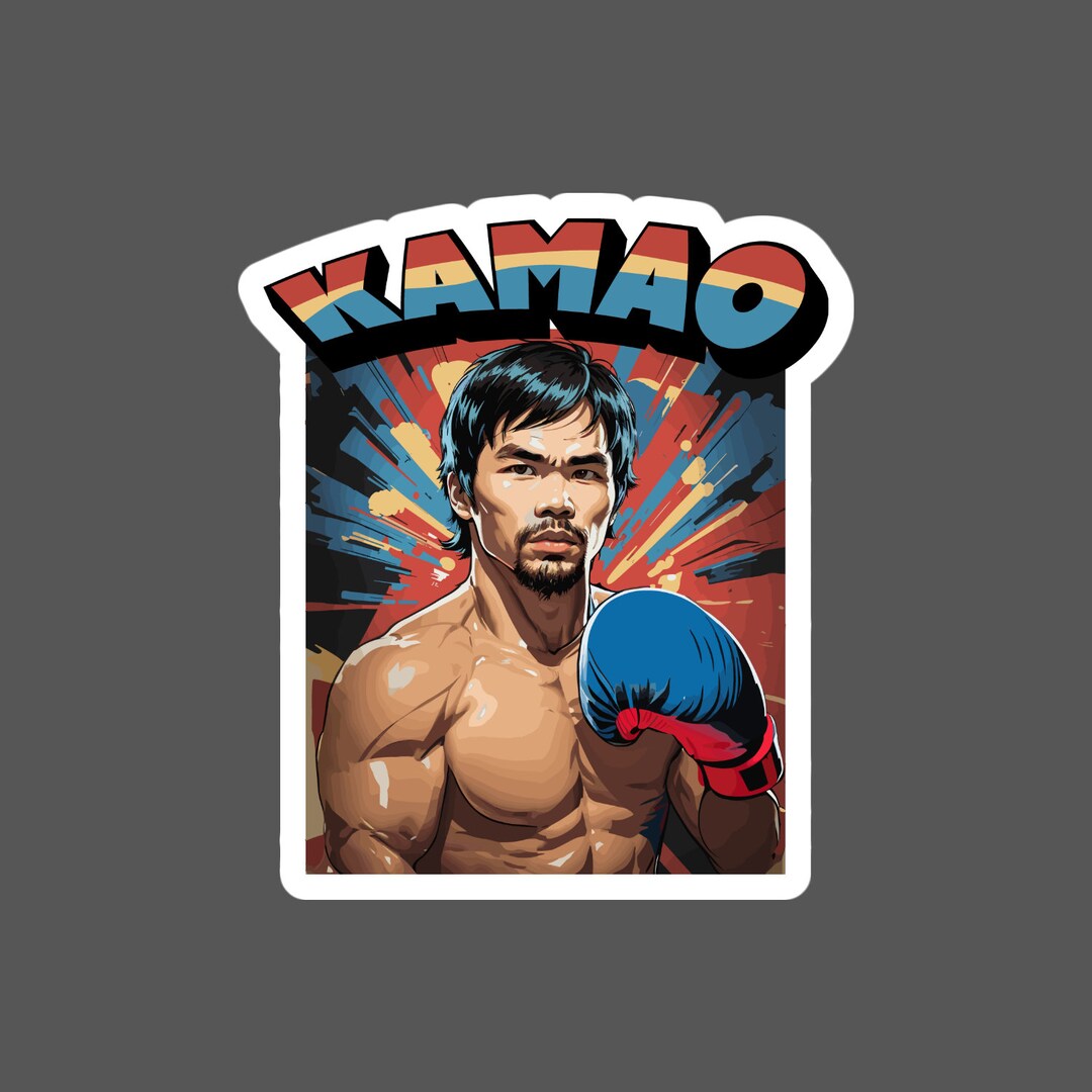Kamao Pinoy Pride Sticker - Filipino Boxing Hero Sticker, the Destroyer ...