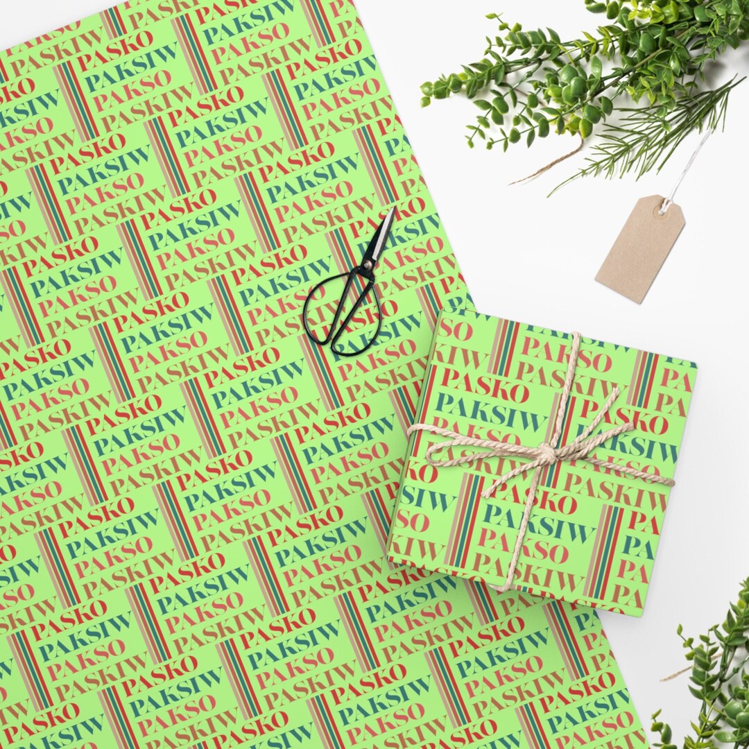 Pasko Paksiw Filipino Christmas Wrapping Paper - Pinoy Christmas ...