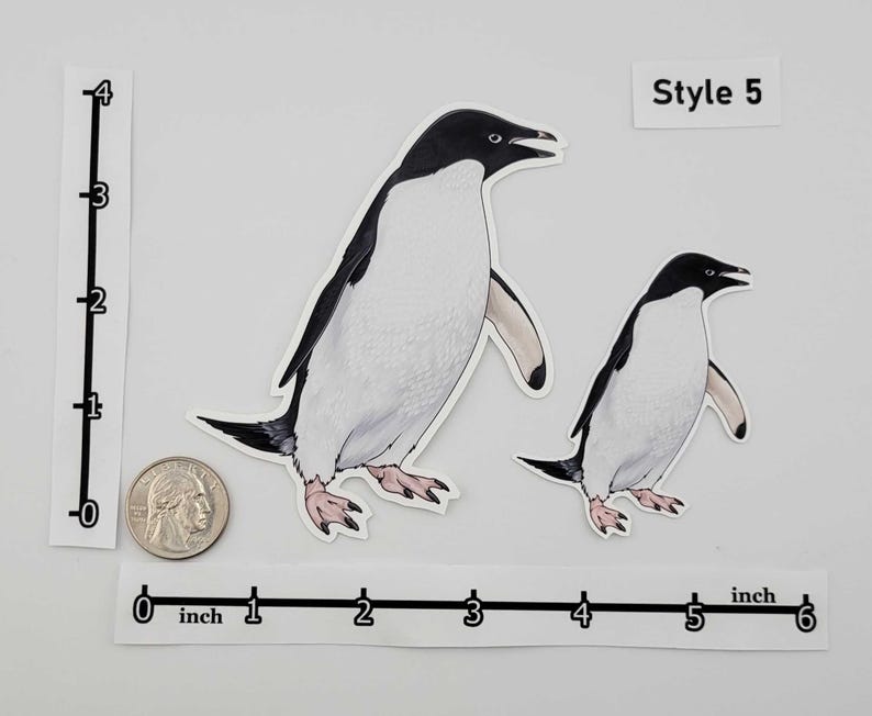 Penguin Sticker Pack – Emperor | African | Macaroni | Chinstrap ...