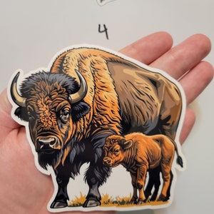 North American Bison Sticker Pack Set of 6 Vinyl Decals Perfect for ...