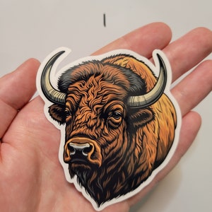 North American Bison Sticker Pack Set of 6 Vinyl Decals Perfect for ...