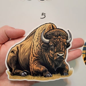 North American Bison Sticker Pack Set of 6 Vinyl Decals Perfect for ...