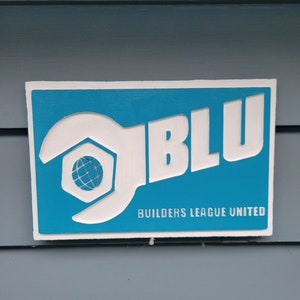 Carved and Painted Wooden Team Fortress 2 TF2 Red Blu Signs - Etsy