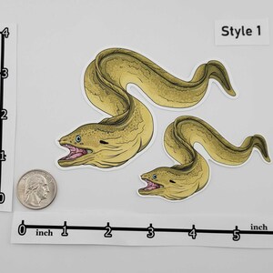 California Coast Eel Stickers – Moray Eel | Monkeyface Prickleback ...