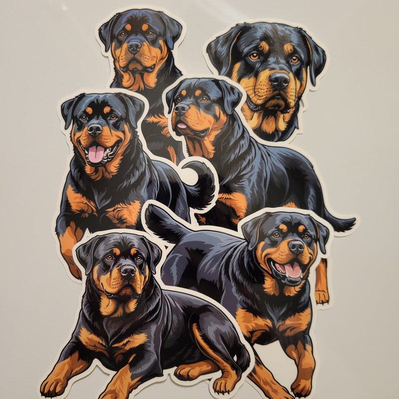 Rottweiler Stickers - Etsy