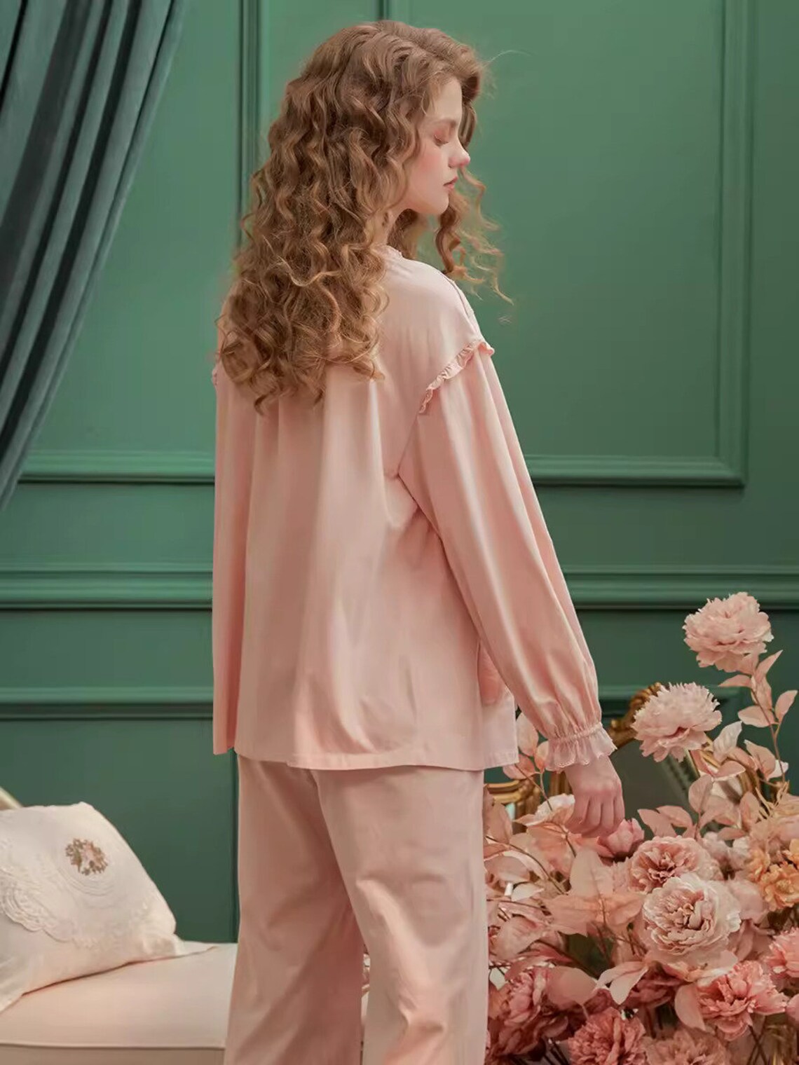 French Style Full Sleeves Cotton Pajamas Sets - Etsy