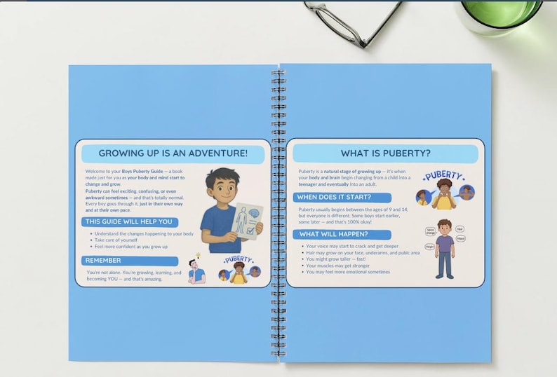 Boys Puberty Guide – Body Positive Book, Ages 9-14 (digital Download ...