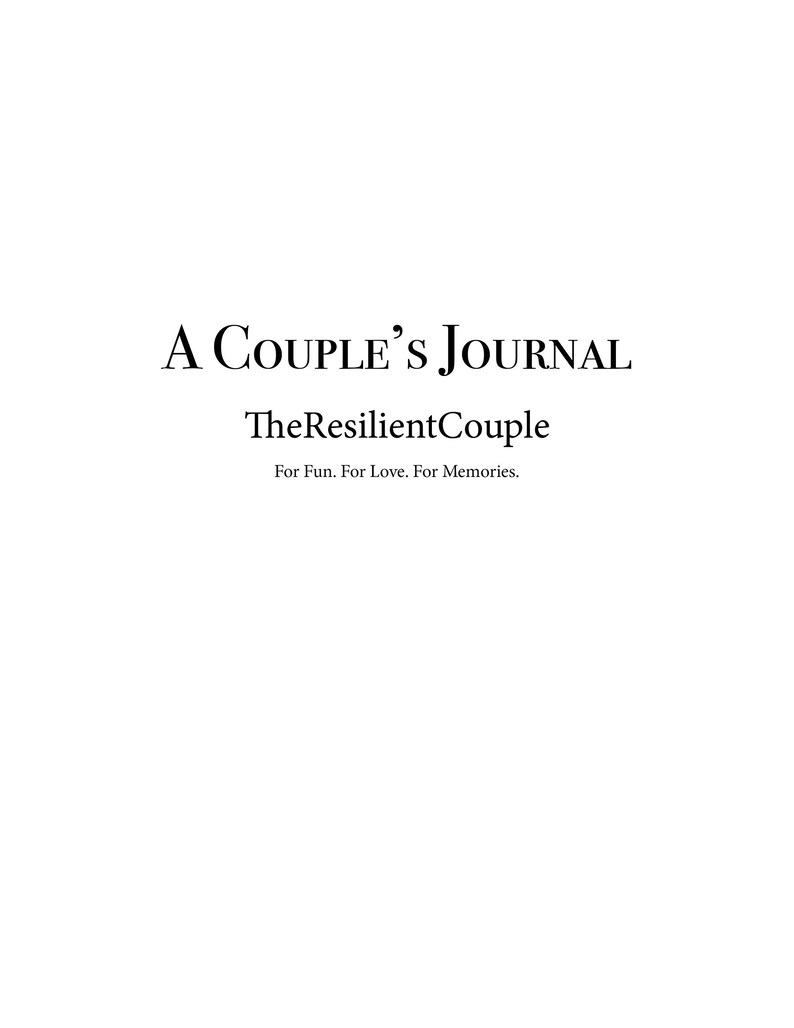 A Couple's Journal - Etsy