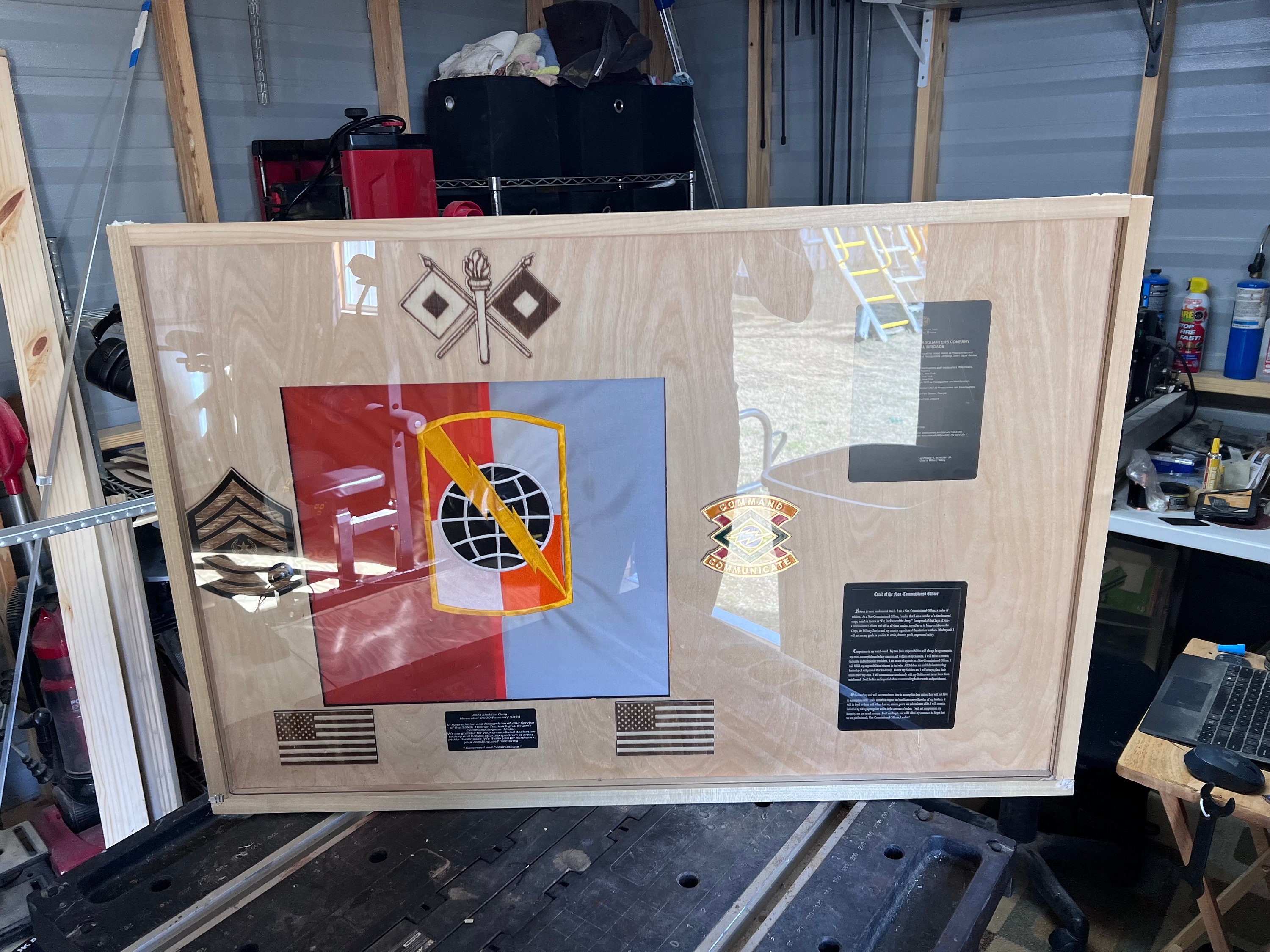 Unit Colors/ Guidon Wall Plaque W/ Unit History - Etsy