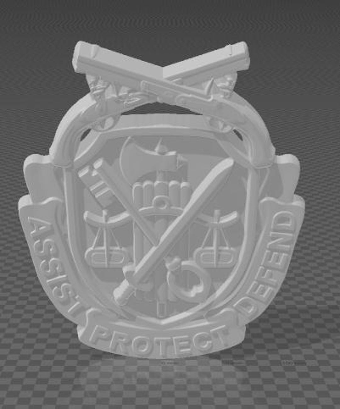 Army Military Police Crest STL File - Etsy