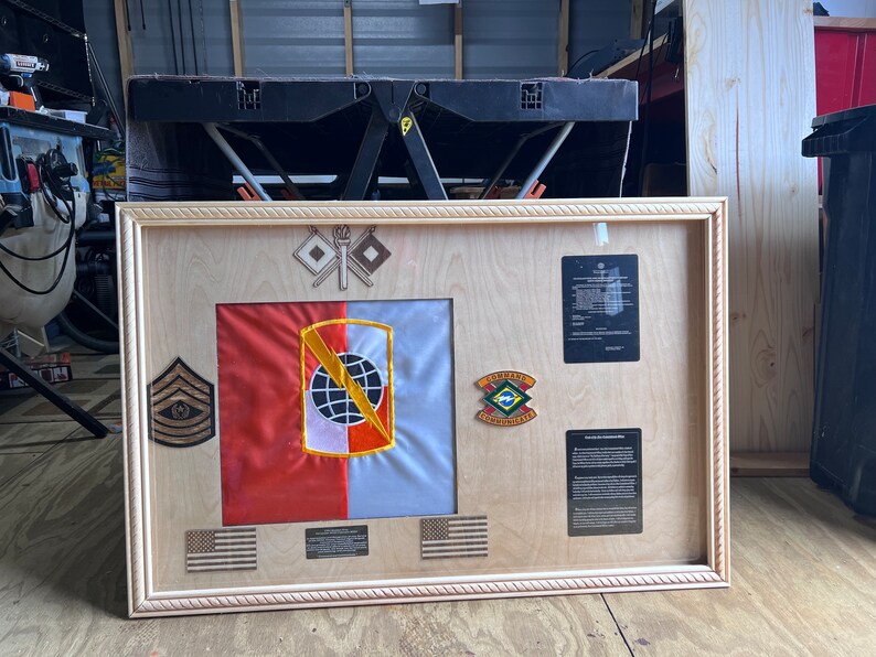 Unit Colors/ Guidon Wall Plaque W/ Unit History - Etsy