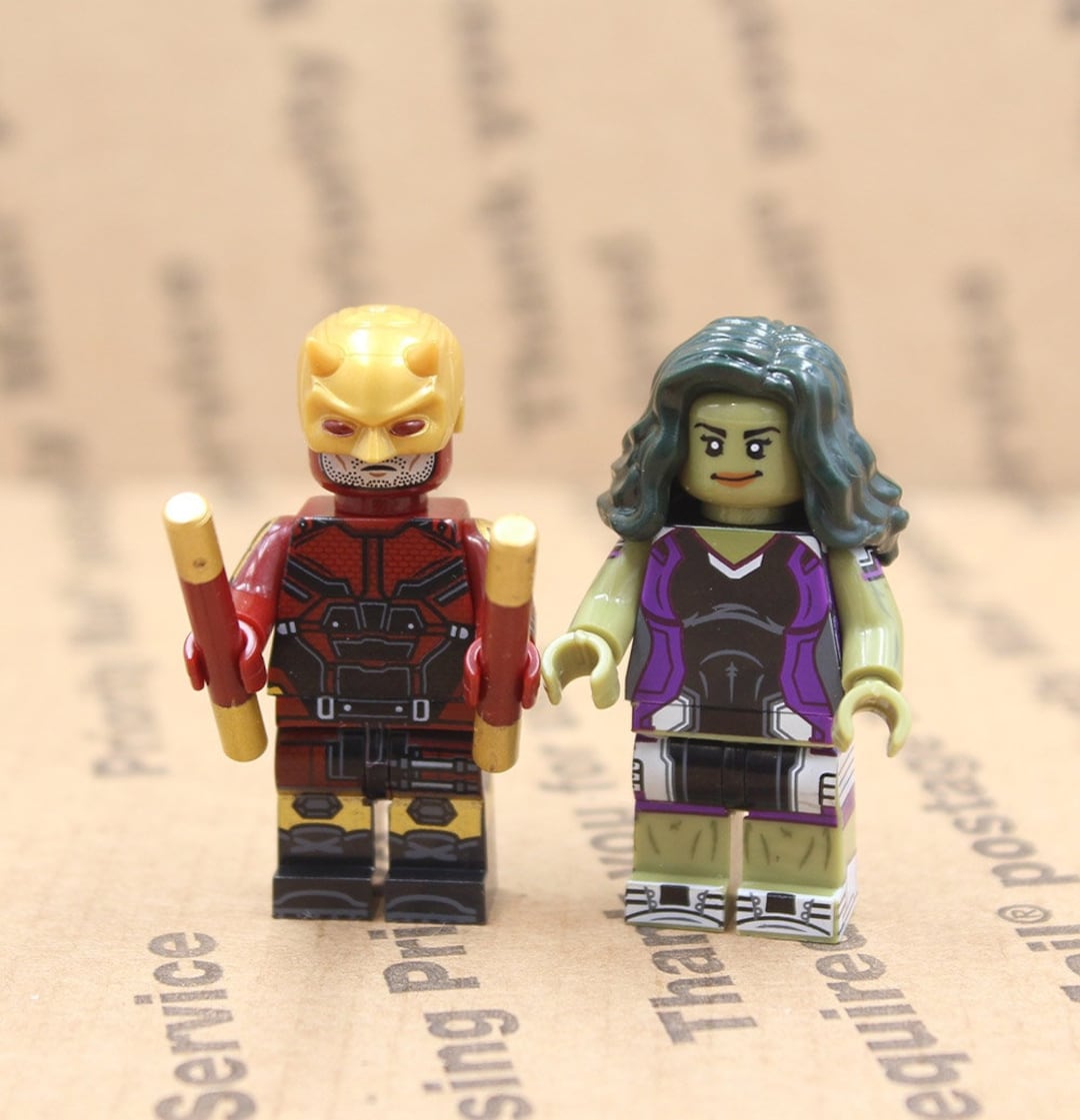Custom Fan Made Minifigure She-hulk Daredevil Playable Mini - Etsy