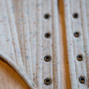 Wool 18th Century Short Stay With Front Lacing, Corset or Bodice for ...