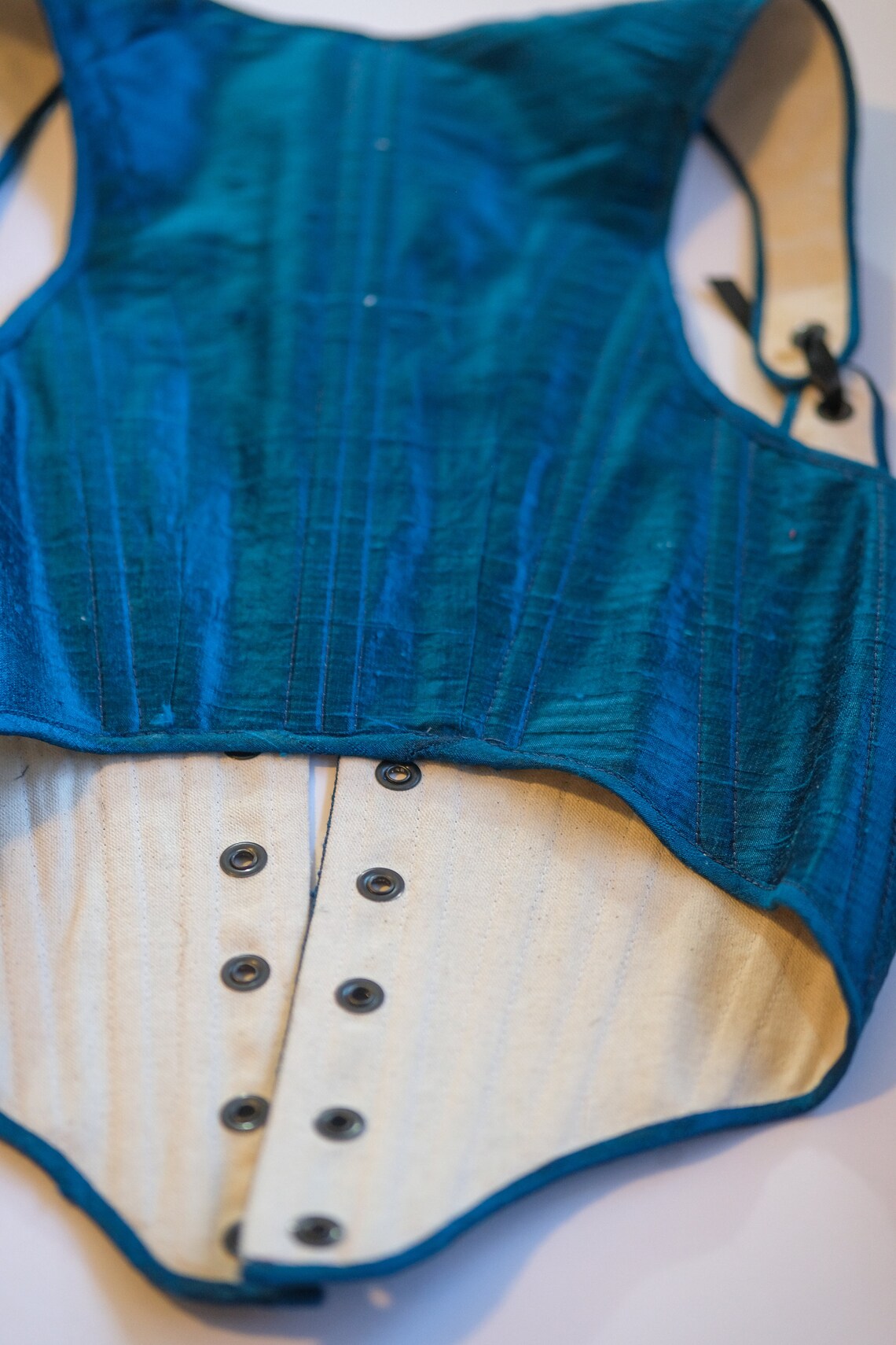 Silk 18th Century Short Stay With Front Lacing, Corset or Bodice for ...