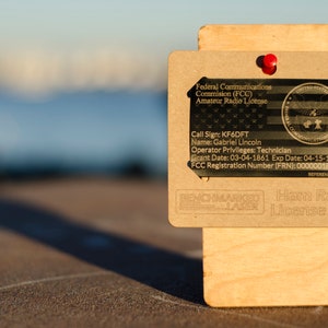 Ham Radio Card ID, Gift for Ham, License, Multi-layer, Reference ...