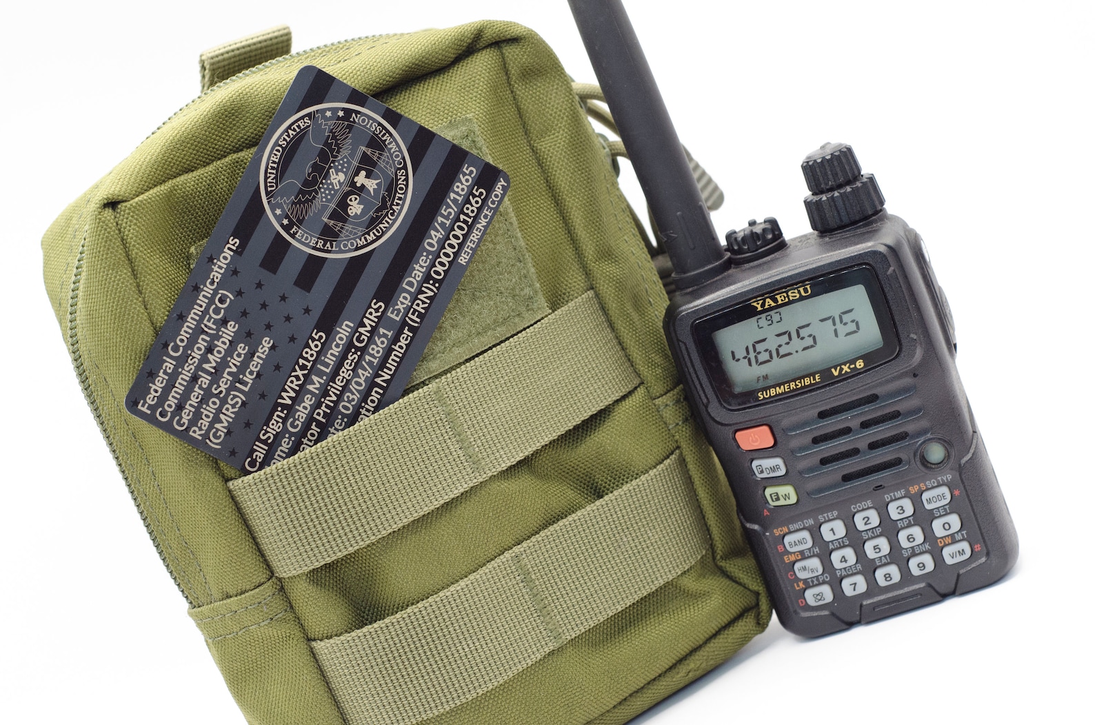 GMRS Radio Card ID, Gift for GMRS Operator, License, Multi-layer ...