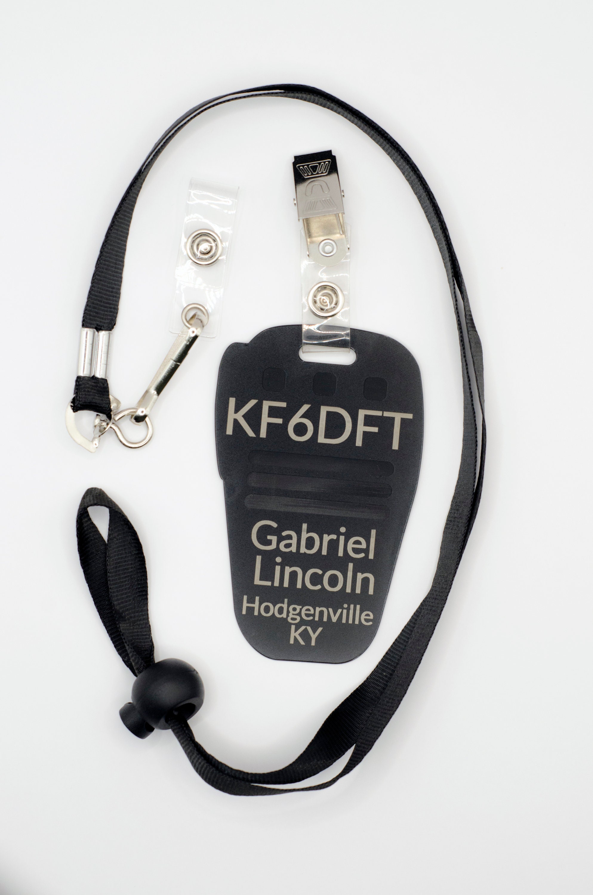 Ham Radio Badge ID, Microphone Shape, Gift for Ham, Name Tag, Ham Made ...