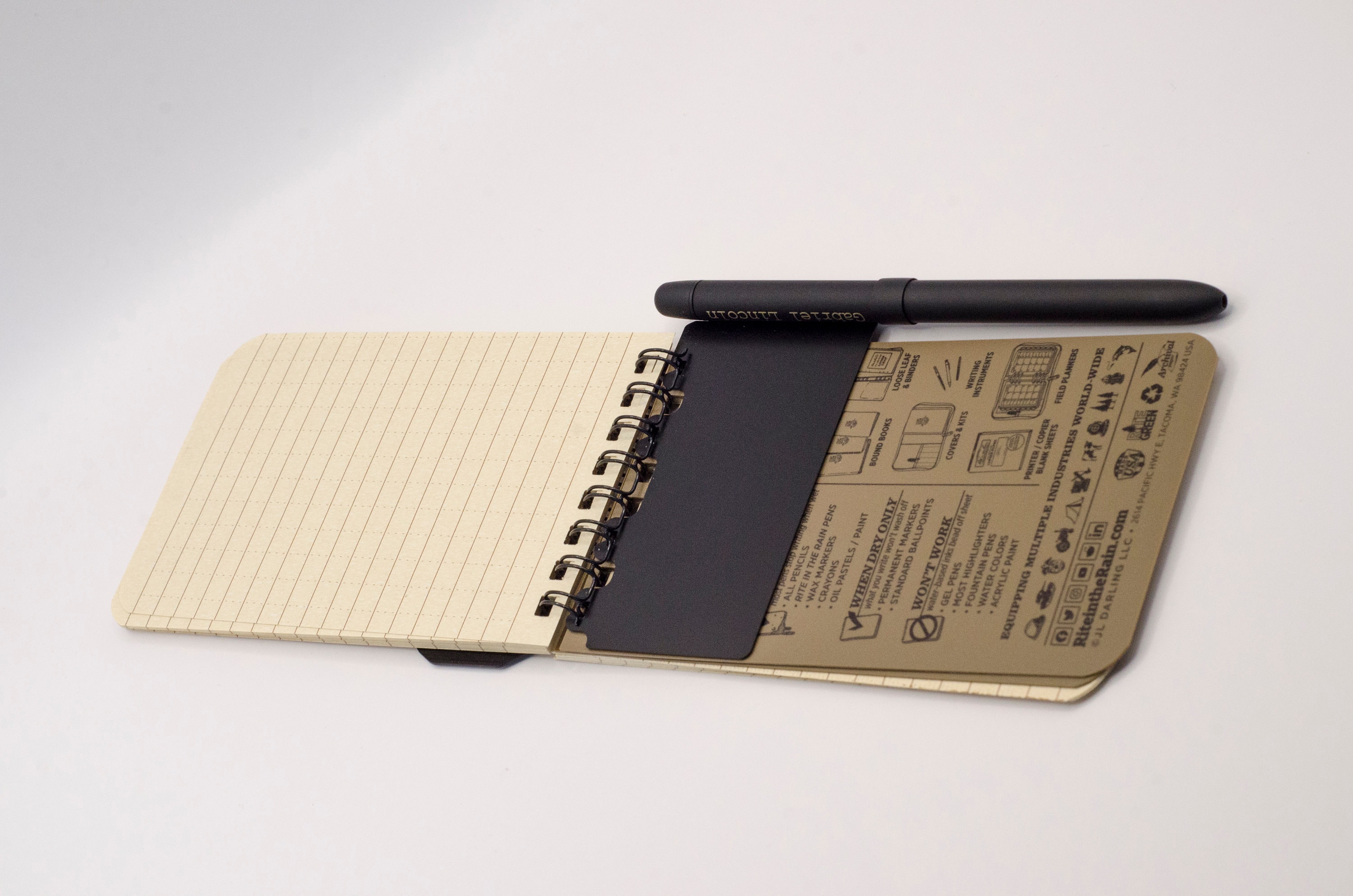 Minimalist Notebook System for Skilcraft Aviator B3 Pen, Pen Holder ...