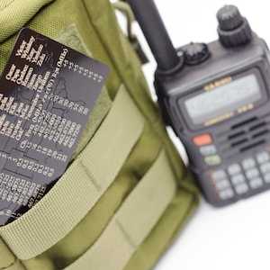 GMRS Radio Card ID, Gift for GMRS Operator, License, Multi-layer ...