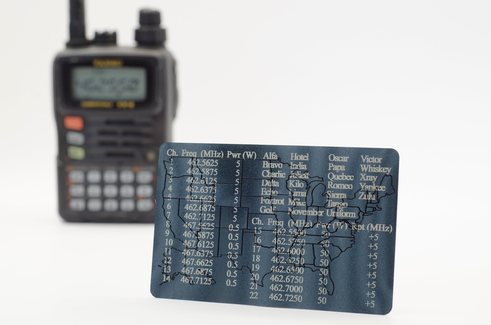 GMRS Radio Card ID, Gift for GMRS Operator, License, Multi-layer ...