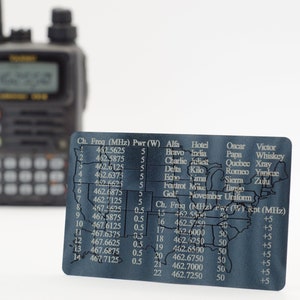 GMRS Radio Card ID, Gift for GMRS Operator, License, Multi-layer ...