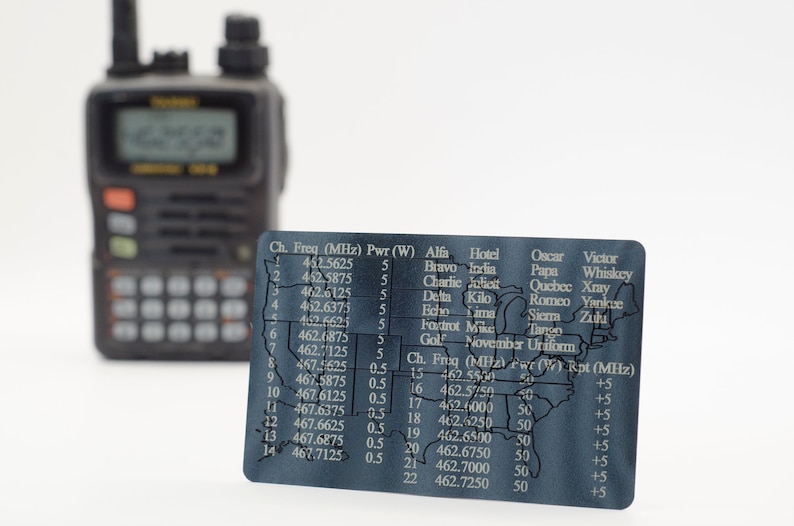 GMRS Radio Card ID, Gift for GMRS Operator, License, Multi-layer ...