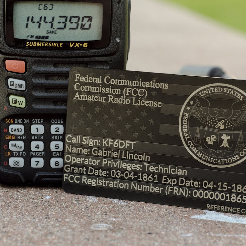 Ham Radio Id Card - Etsy