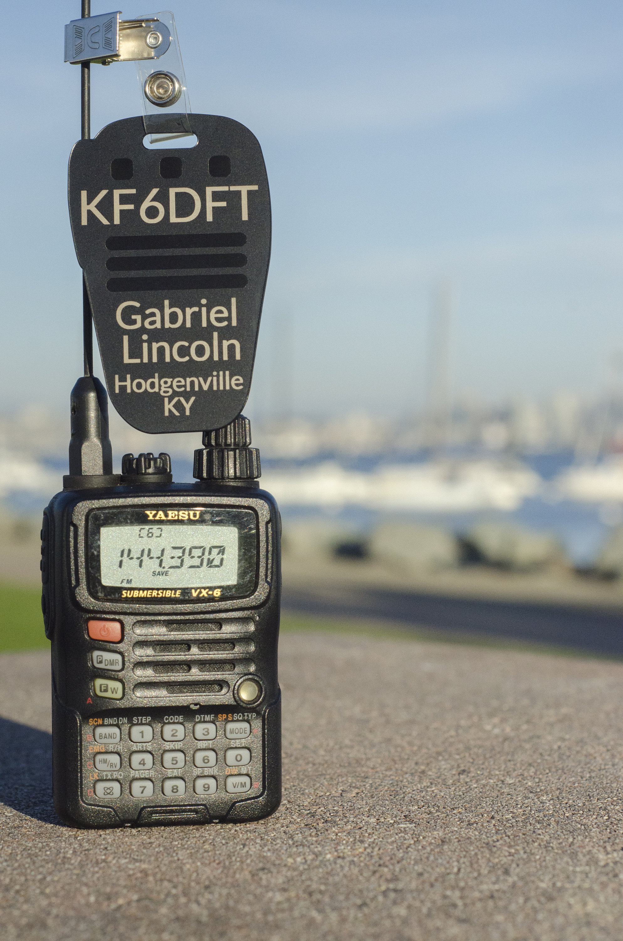 Ham Radio Badge ID, Microphone Shape, Gift for Ham, Name Tag, Ham Made ...