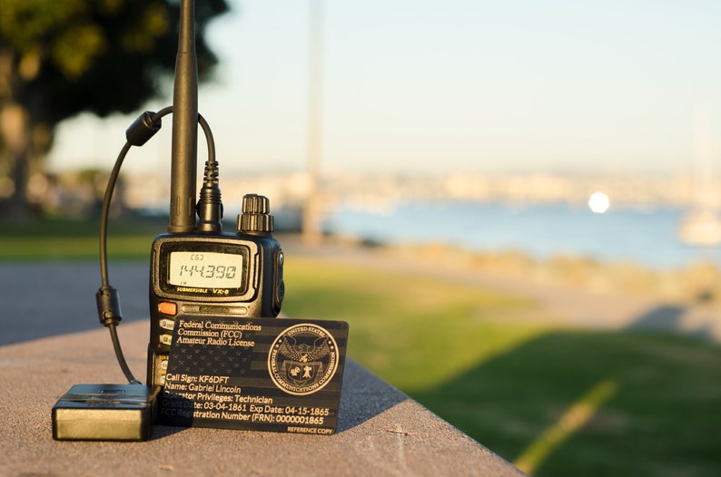 Ham Radio Card ID, Gift for Ham, License, Multi-layer, Reference ...