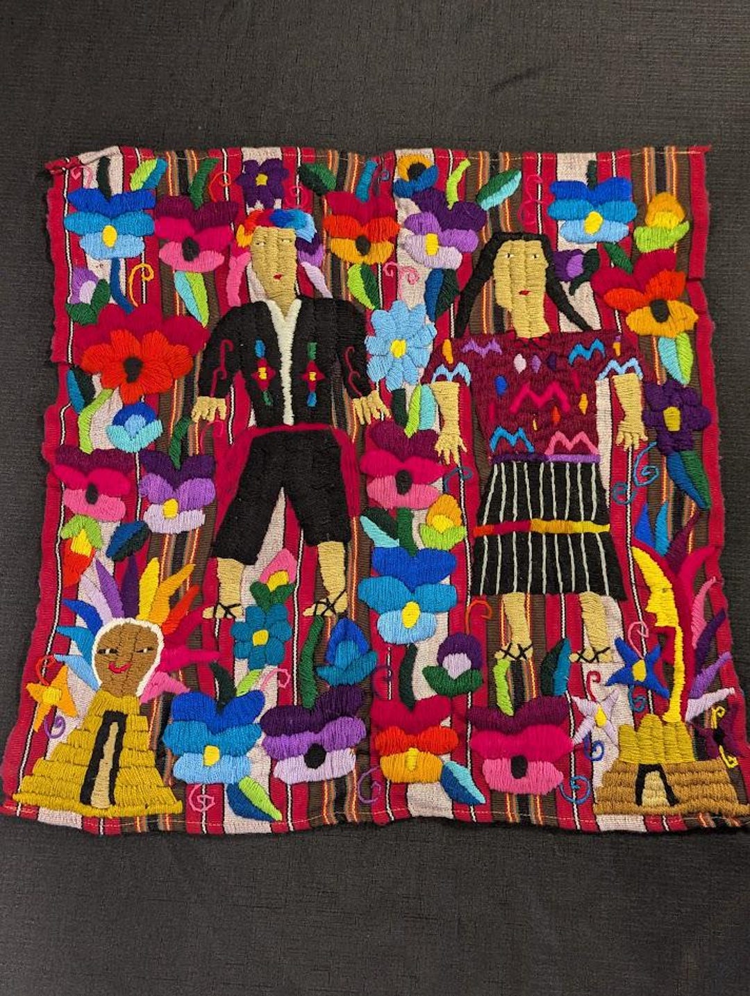 Beautiful Textile With Vibrant Colorful Embroidery - Etsy