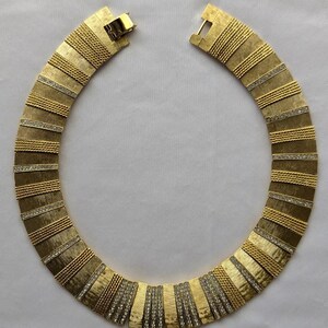 Vintage Gold Tone Cleopatra Collar Necklace - Etsy