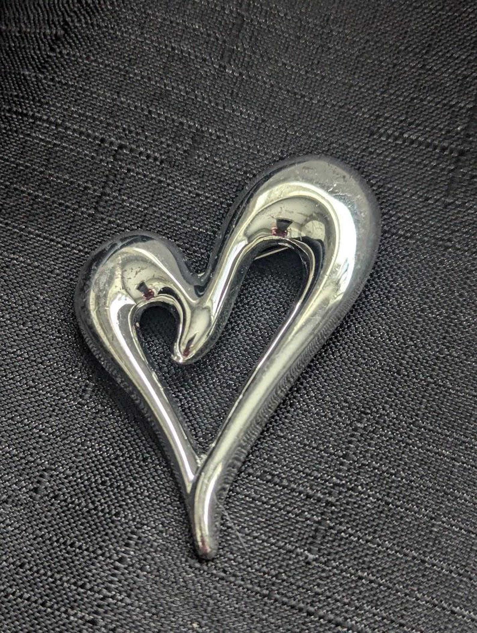 Monet Heart Shaped Brooch - Etsy