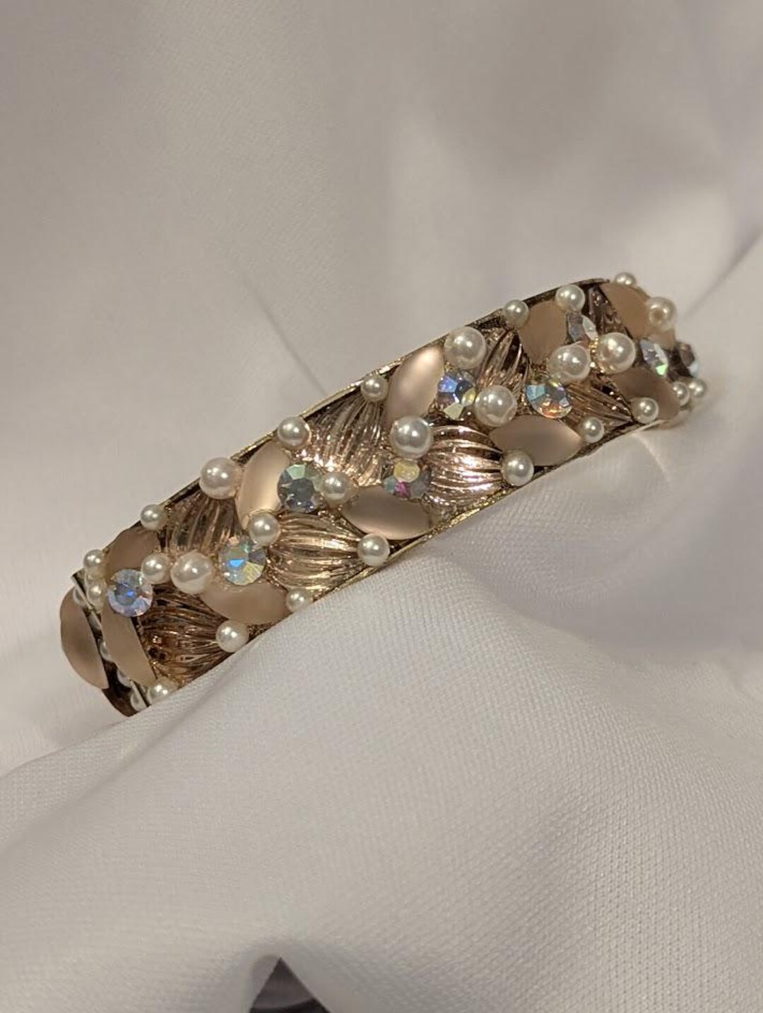 Vintage Pastel Colored Bangle Bracelet - Etsy