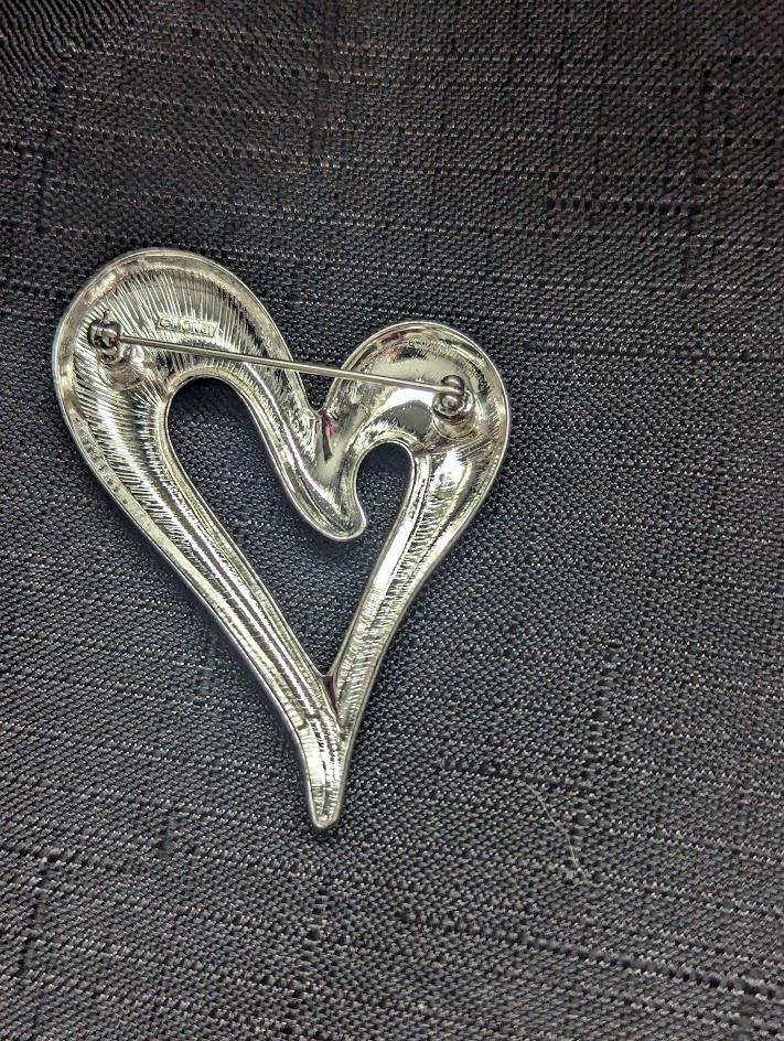 Monet Heart Shaped Brooch - Etsy