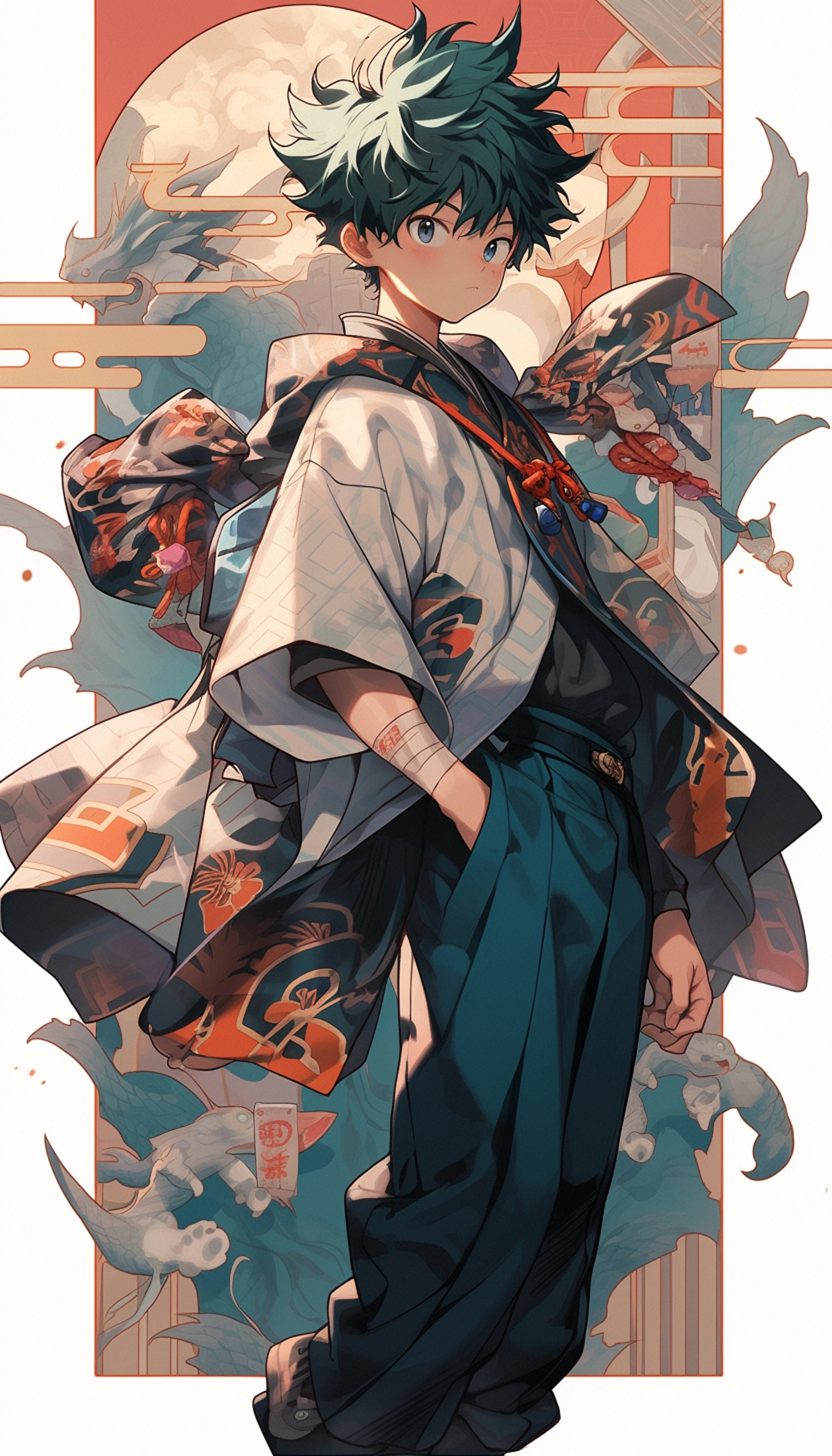 Famous Anime Print Poster Set-ai Generate Digital Art Poster,printable ...