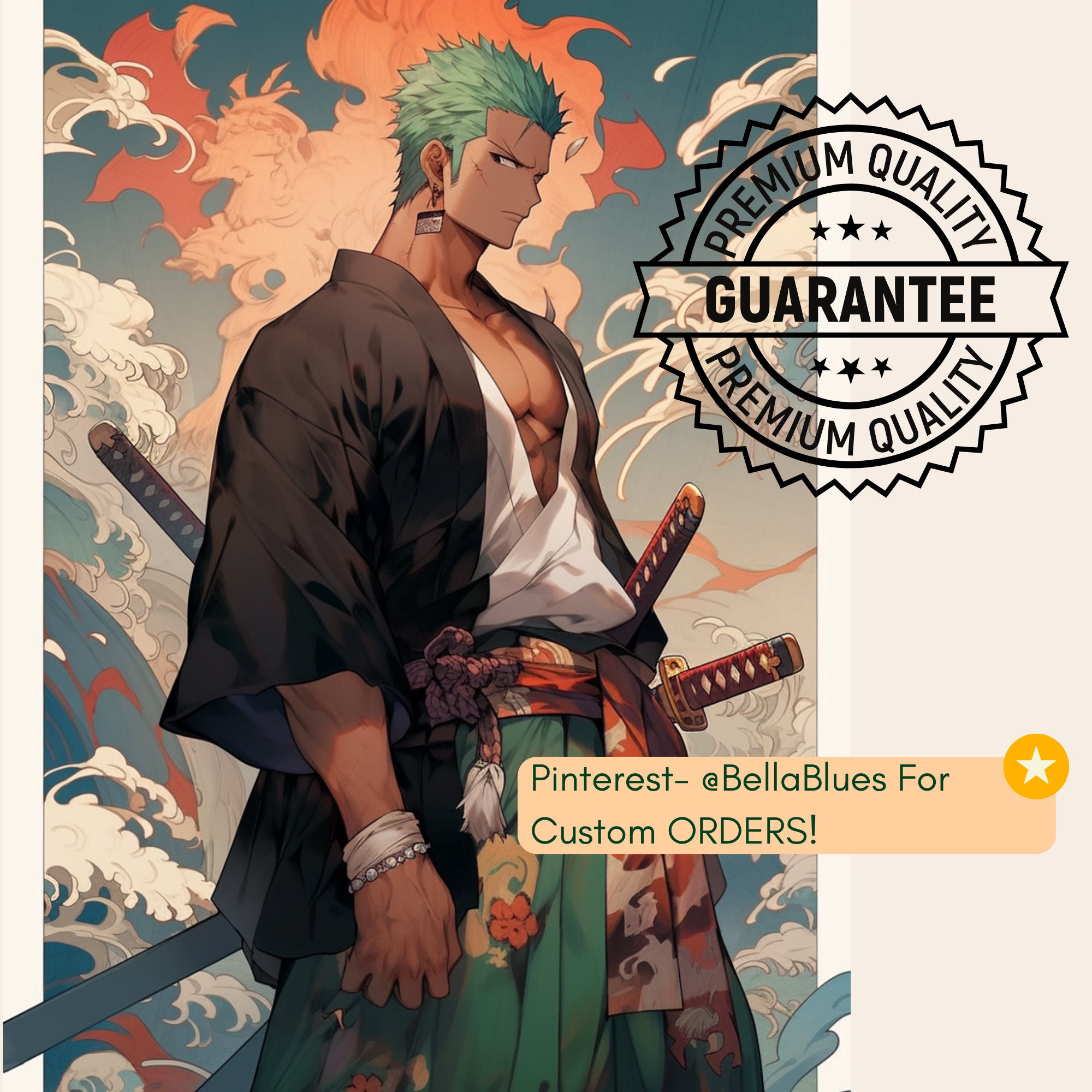 Anime Wall Art Three Poster Set-ai Generated Anime Printable Poster Set ...