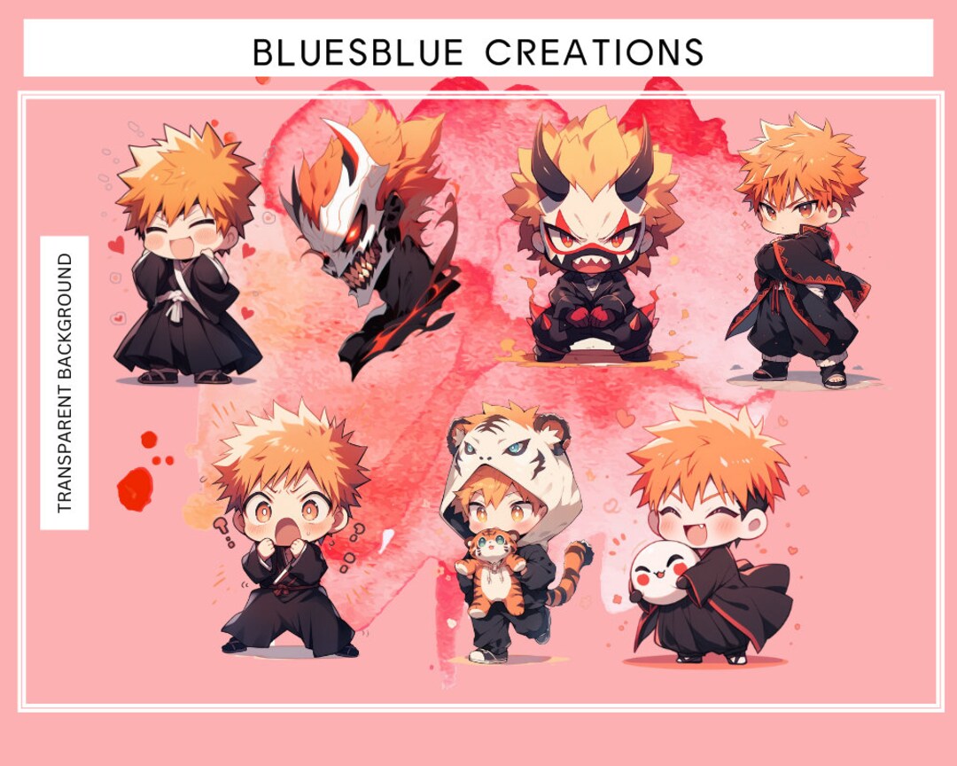 Bleach Manga Characters Setprintable AI Generated - Etsy