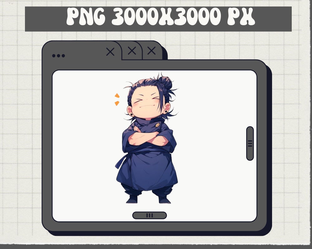 Chibi Geto Character anime Png AI Generated High-resolution PNG ...