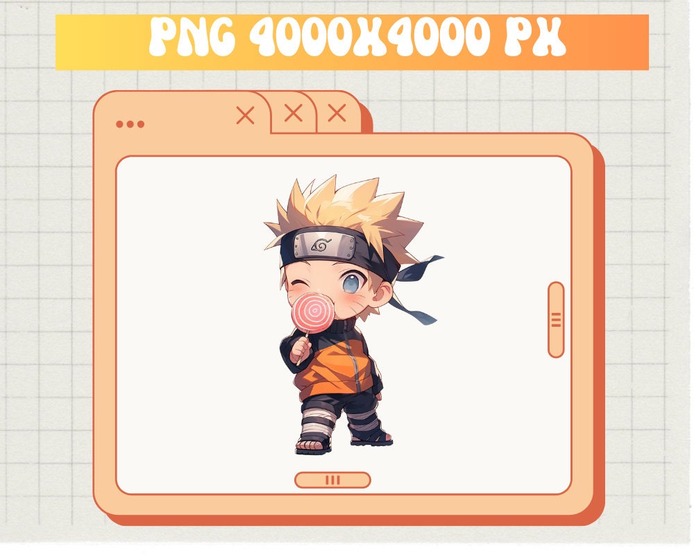 Chibi Ninja Character Anime-set of Seven Clip Art Printable Digital Art ...