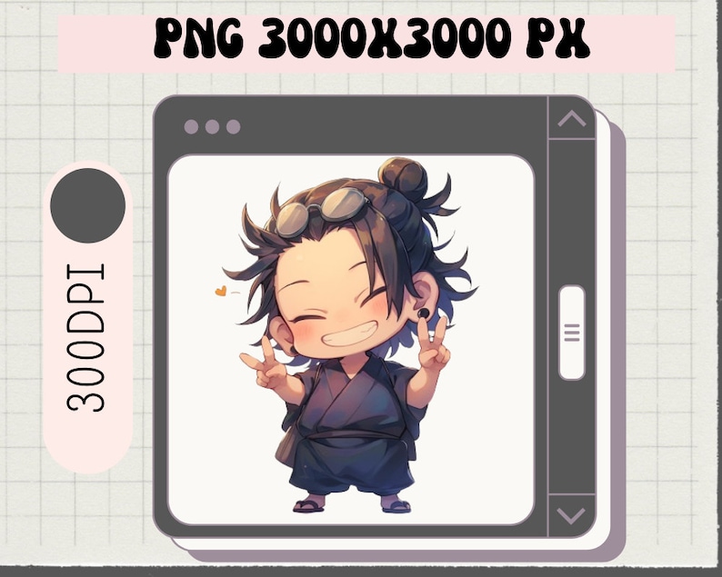 Chibi Geto Character anime Png AI Generated High-resolution PNG ...