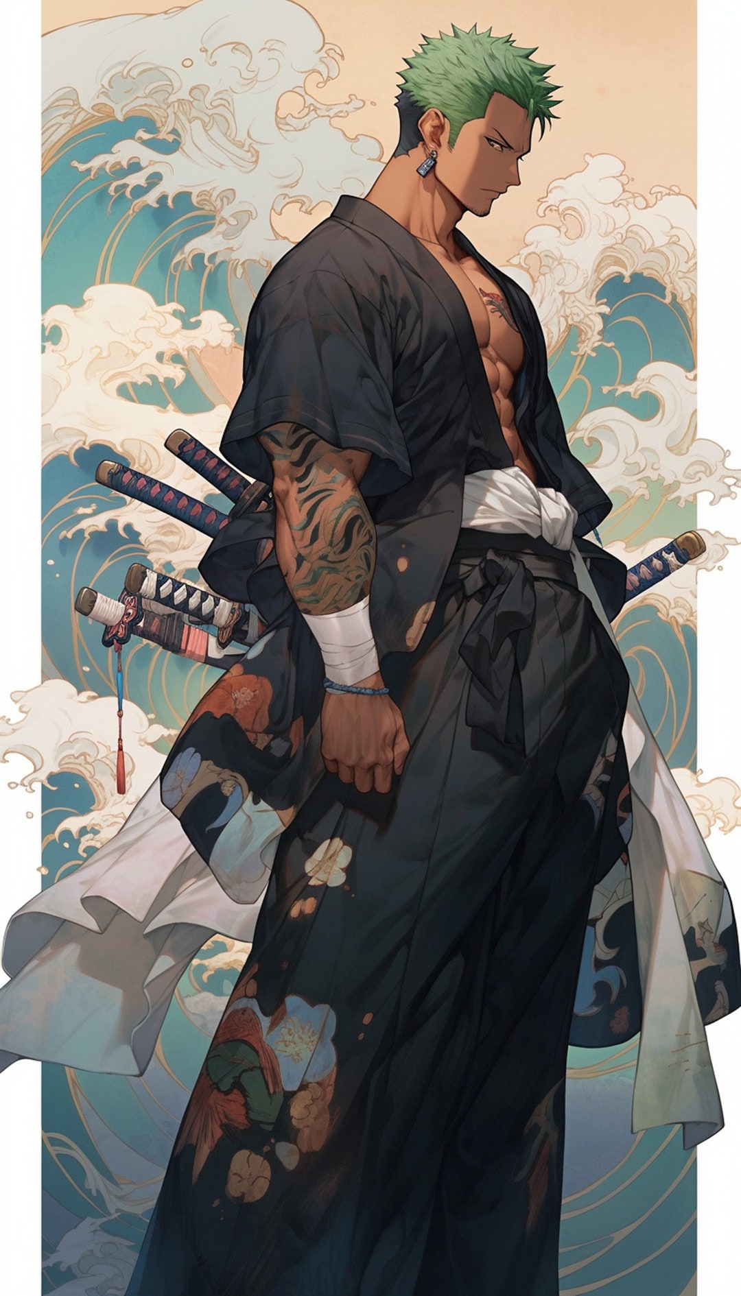 Roronoa Zoro One Piece Anime Poster Set Anime Printable - Etsy Denmark