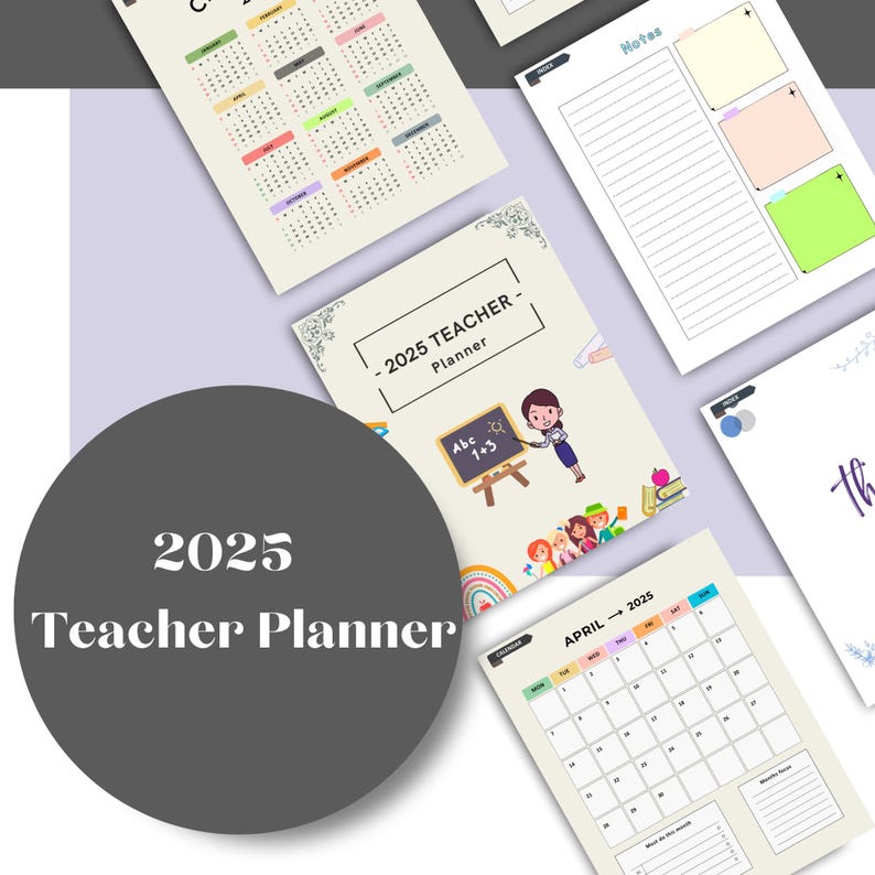 2025 Teacher Planner Printable | Editable Digital Planner | A4 & Letter ...