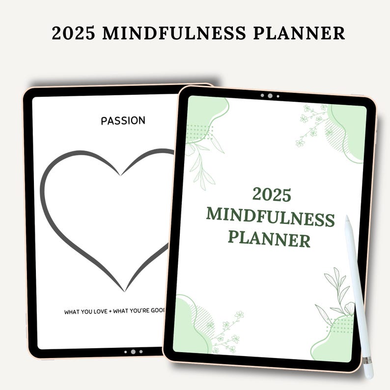 2025 Mindfulness Planner | Printable PDF | A4 & Letter Size | Daily ...