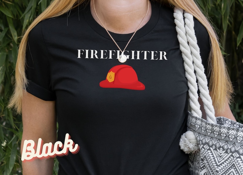 Firefighter Job Tee, Emergency Vocation Tee, Profession T-shirt, Job ...