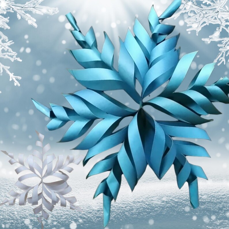 Snowflake Kid's Craft, Winter Kid's Craft, Printable Snowflakes ...